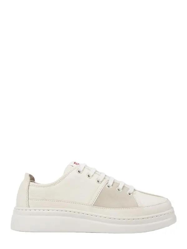 Camper Bi Twins Low-top Sneakers In Smooth And Suede Leather - Multicolor