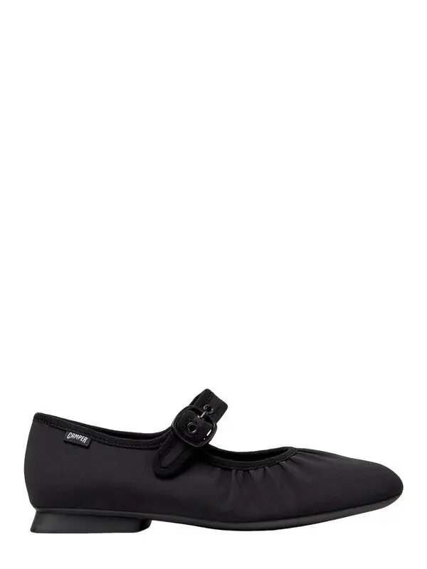 Camper Casi Myra Ballet Pumps With Adjustable Strap - Black
