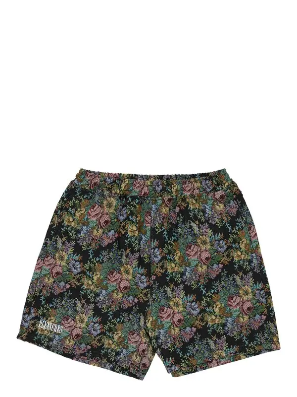 PLEASURES Floral Woven Shorts - Black