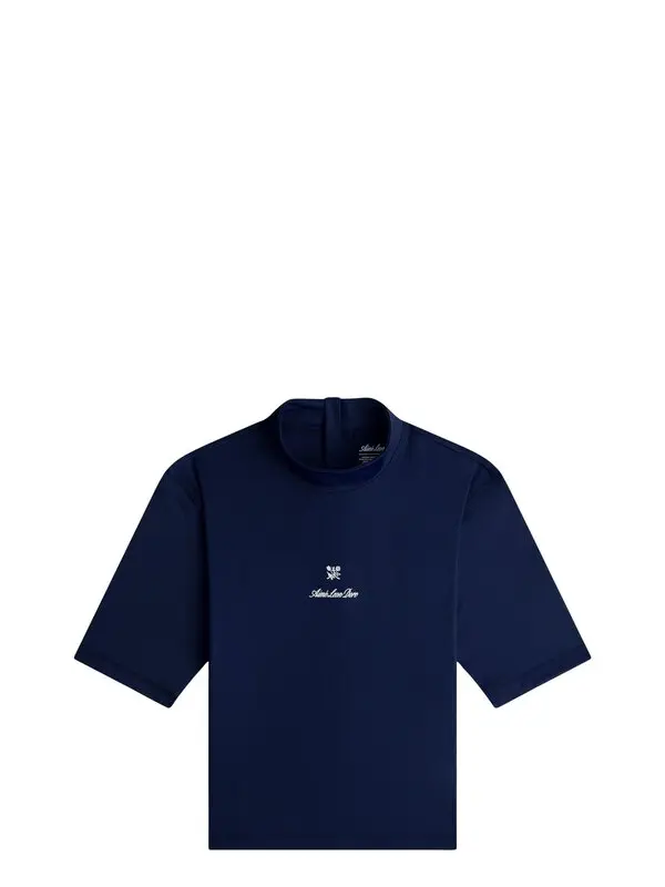 Aimé Leon Dore Short Sleeve Crest Rash Guard - Blue