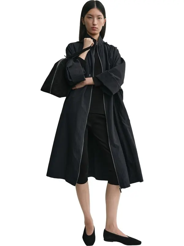 TOTEME Oversized Windbreaker Coat - Nightfall