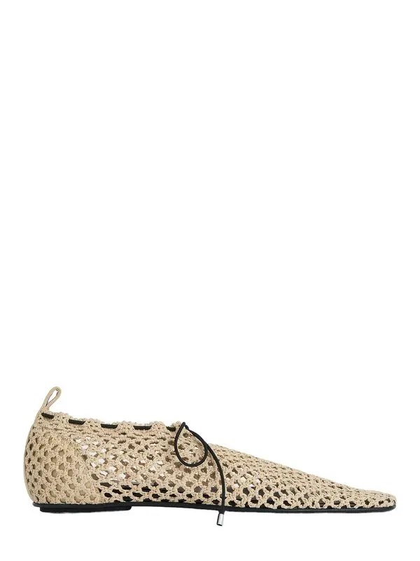 TOTEME Crochet Ballerinas - Vanilla