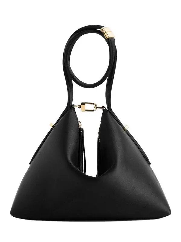 TOTEME Bevel Satin Wristlet - Black