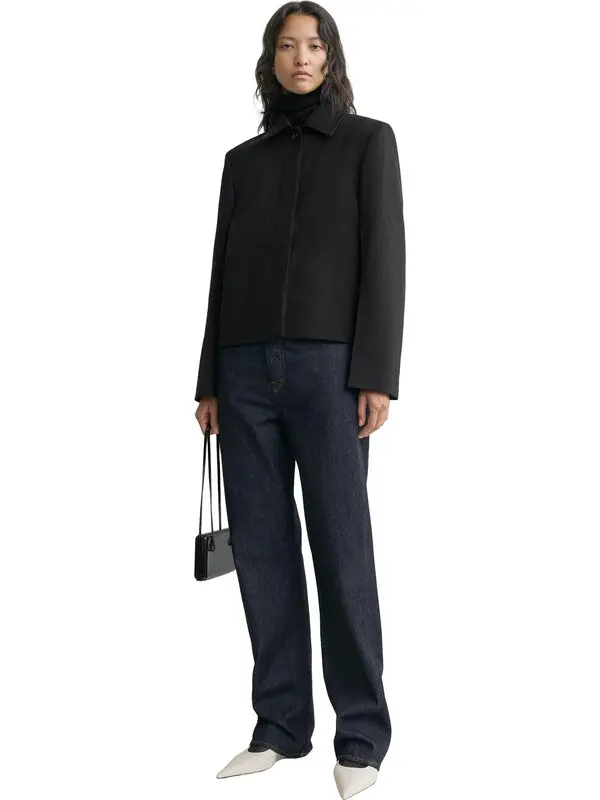 TOTEME Boxy Twill Jacket - Black