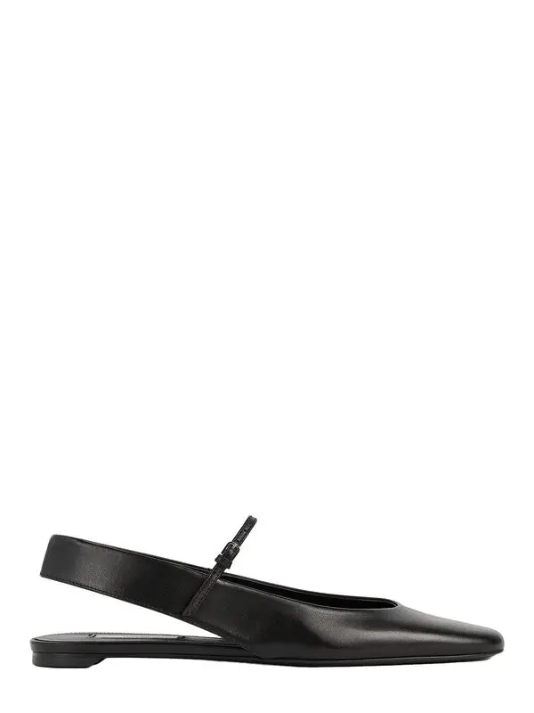 TOTEME Slingback Nappa Mary Janes - Black