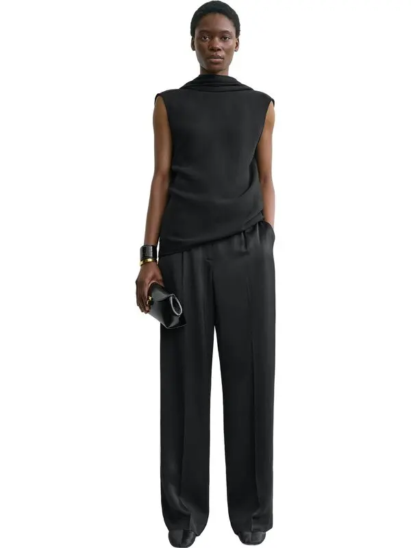 TOTEME Cocoon Cape Blouse - Black