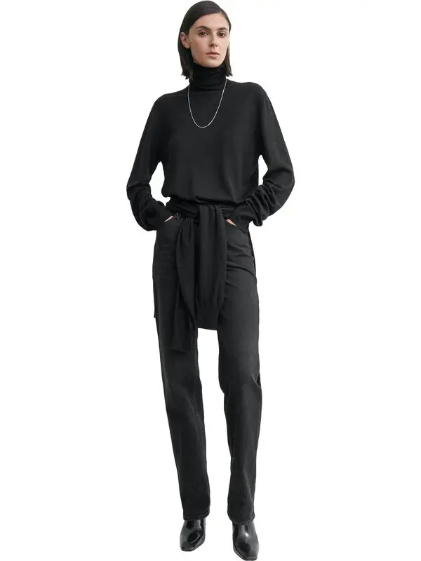 TOTEME Double-sleeve Turtleneck - Black