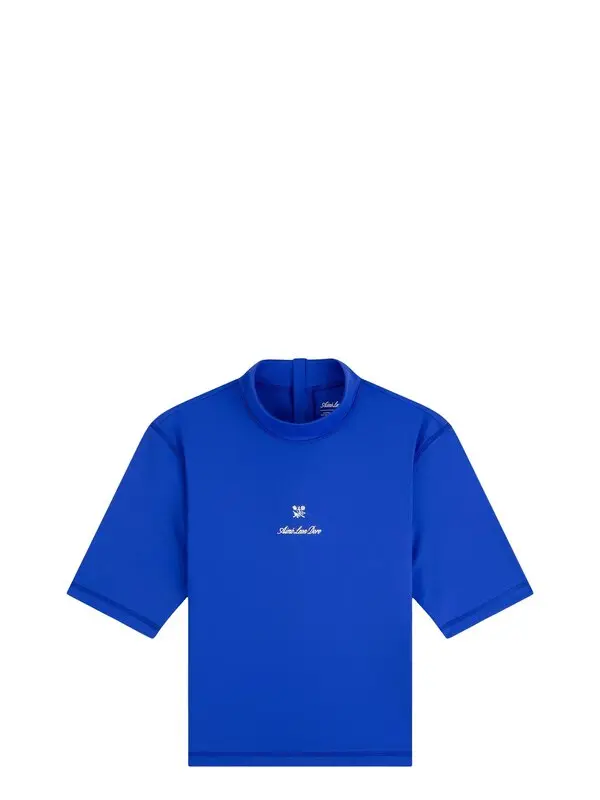 Aimé Leon Dore Short Sleeve Crest Rash Guard - Blue