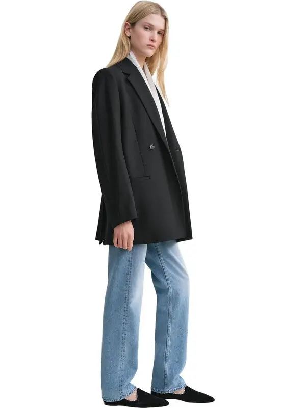 TOTEME Double-breasted Blazer - Black