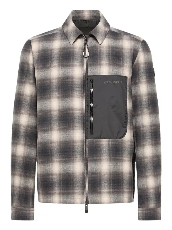 Moncler Cornisello Cotton Down Shirt Jacket - Multicolor