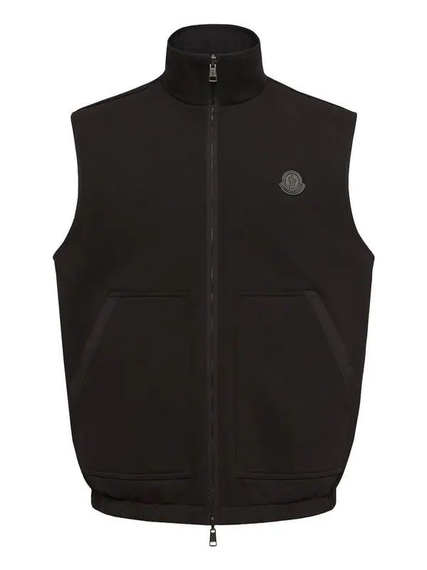 Moncler Reversible Zip-up Vest - Black