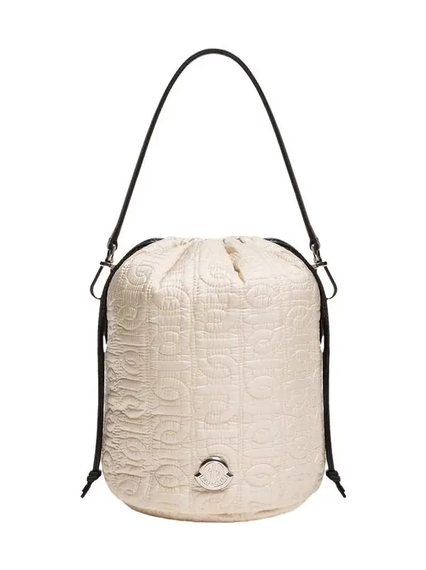 Moncler Caradoc Down-filled Quilted Nylon Bucket Bag - Beige
