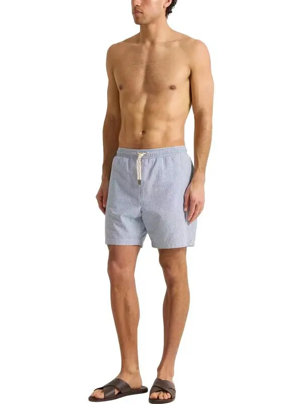 Orlebar Brown Mastiff Ii Striped Swim Shorts - Blue