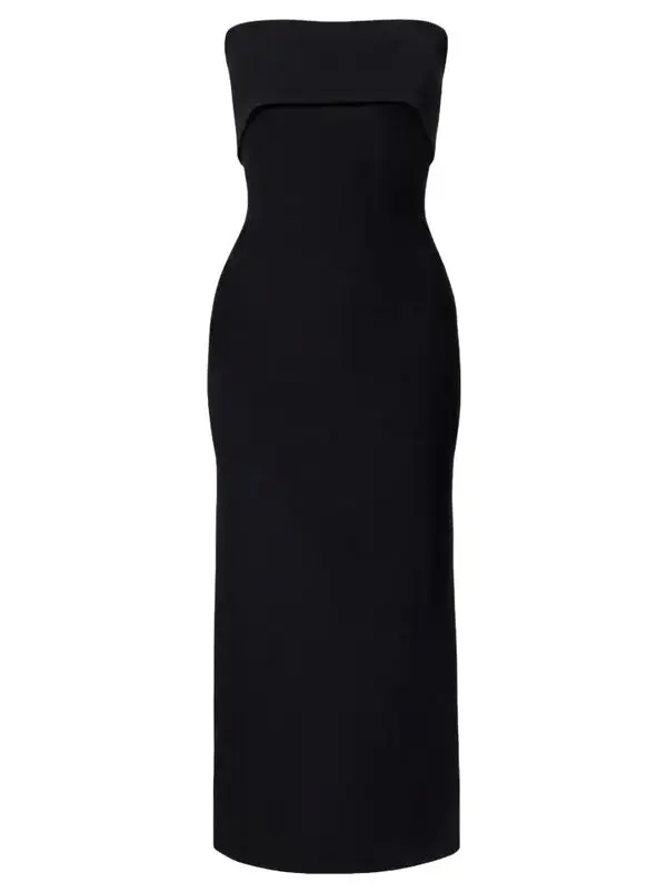 VIKTORIA & WOODS Strapless Fold-over Dress - Black