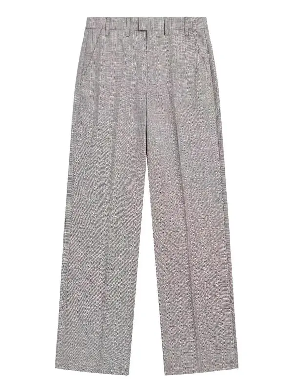 KROST Check-pattern Trousers - Grey
