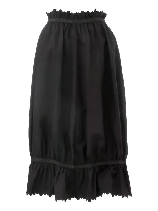 ALAINPAUL Alain Paul Gathered Ruffle Skirt - Black