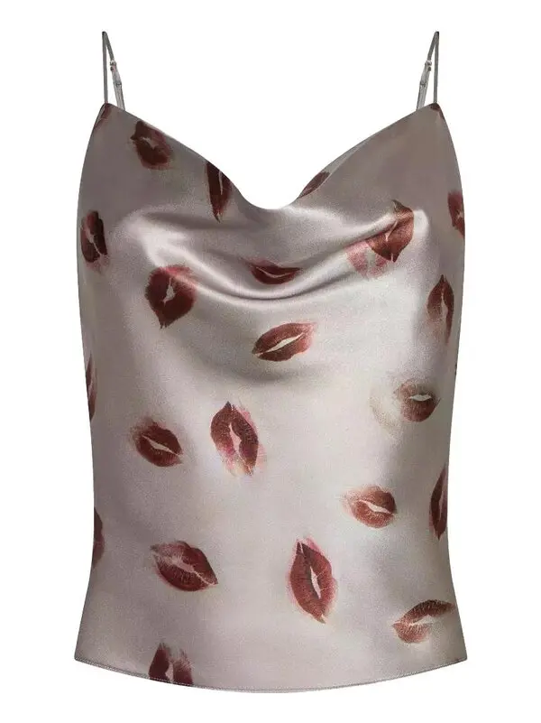 L'Agence Calista Print Blouse - Neutrals