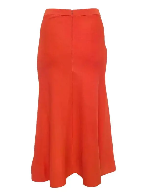 Elisabetta Franchi Knit Flared Skirt - Orange