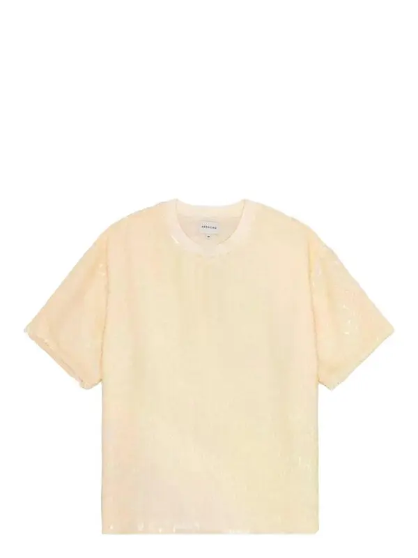 HERSKIND Sequin Embellished T-shirt - Neutrals