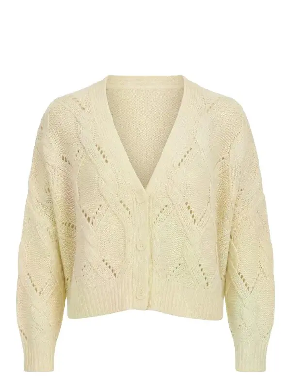 Sablyn Elliot Cable-knit Cardigan - Neutrals