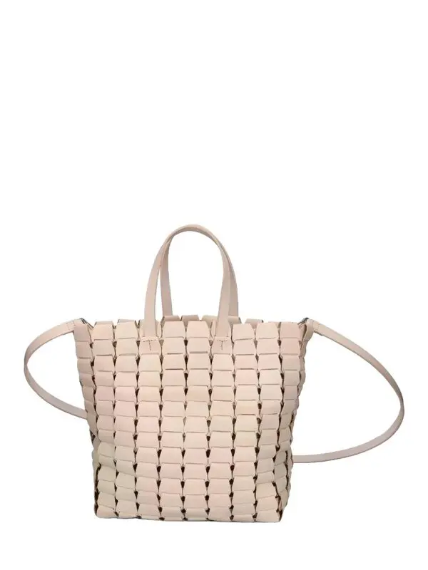 Dragon Diffusion Woven Leather Tote Bag - Neutrals