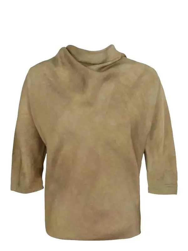 CORTANA Opale Asymmetric-neck Top - Neutrals