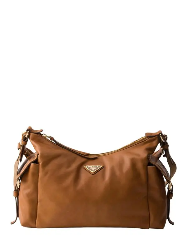 Prada Nappa Leather Explore Shoulder Bag - Brown