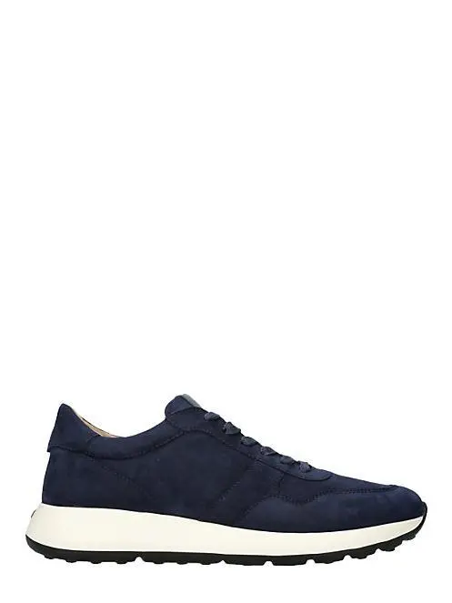 TOD'S Suede Lace-up Trainers - Navy