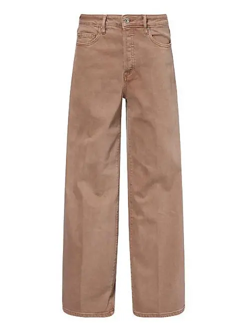 Good American High Rise Wide Leg Stretch Denim Jeans - Hearth