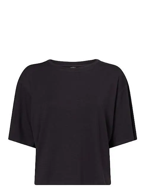 Splits59 Djuna Oversized Cropped Jersey T-shirt - Black
