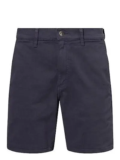 Rag & Bone Aero Slim-fit Stretch-cotton Shorts - Navy