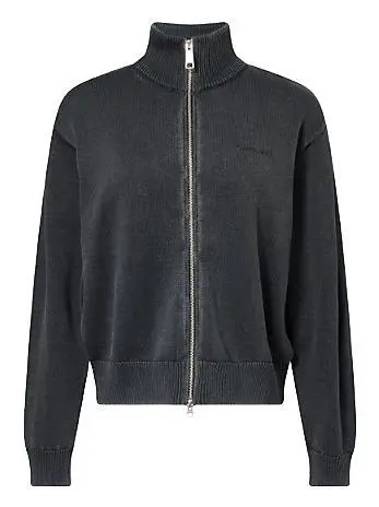 Carhartt Work In Progress High-neck Cotton Zip-up Jacket - Black