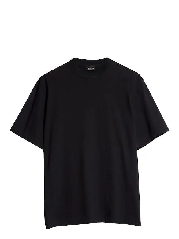 Gucci Cotton Jersey T-shirt With Print - Black
