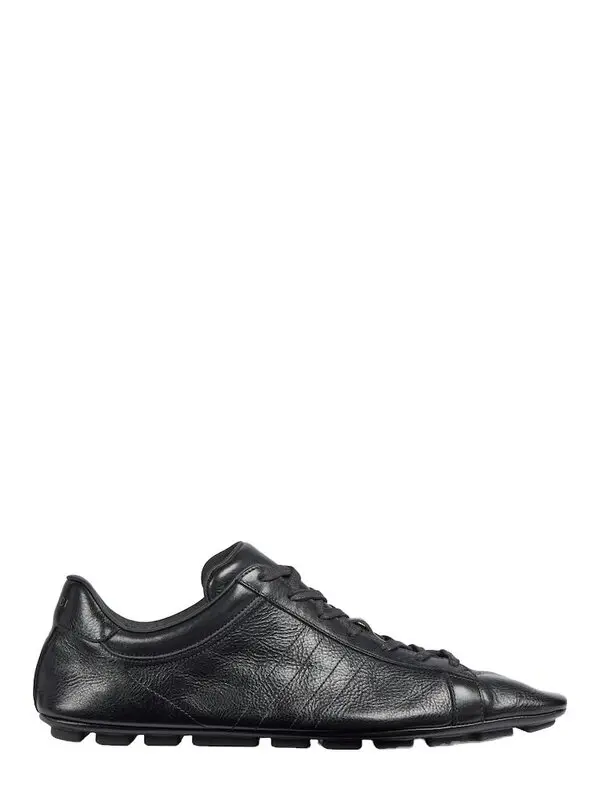 Gucci Lace-up Driver Leather Shoes - Black