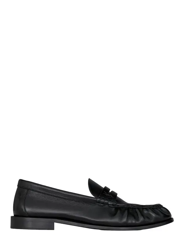 Saint Laurent Le Loafer Supple In Smooth Leather - Black