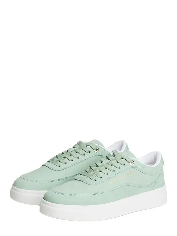 Tommy Hilfiger Nubuck Leather Court Sneaker - Flora