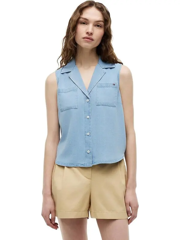 Tommy Hilfiger Sleeveless Shirt - Chambray