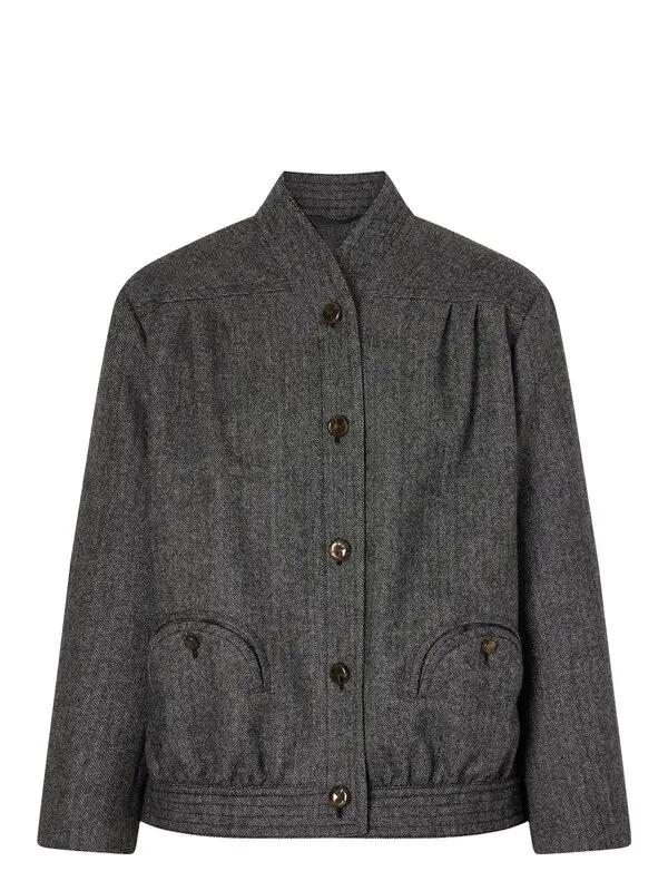 BLAZÉ MILANO Coiba Virgin Wool-blend Jacket - Gray