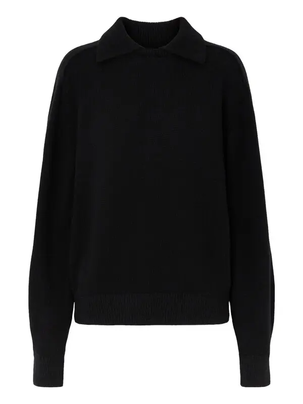 Khaite Jackson Wool And Cashmere-blend Sweater - Black