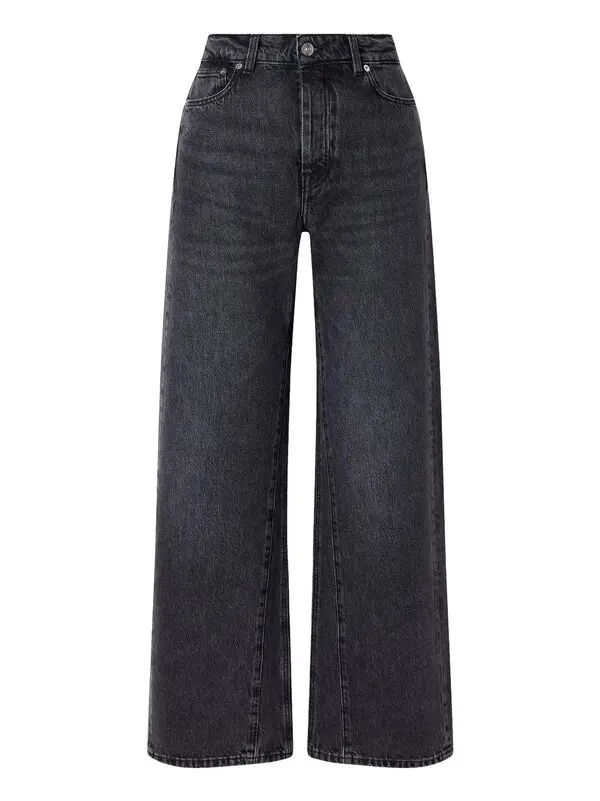 Our Legacy Treble Cut High-rise Wide-leg Jeans - Gray