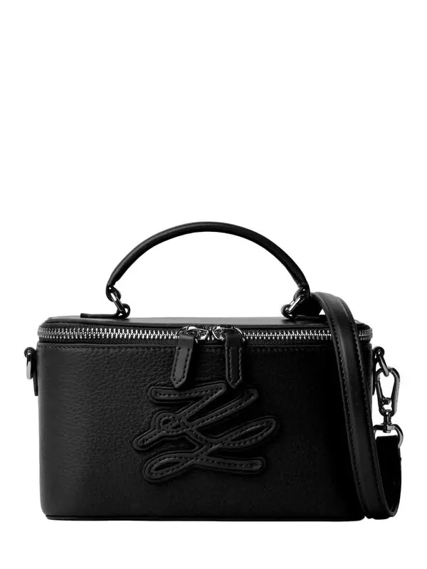 Karl Lagerfeld K/autograph Vanity Crossbody Bag - Black