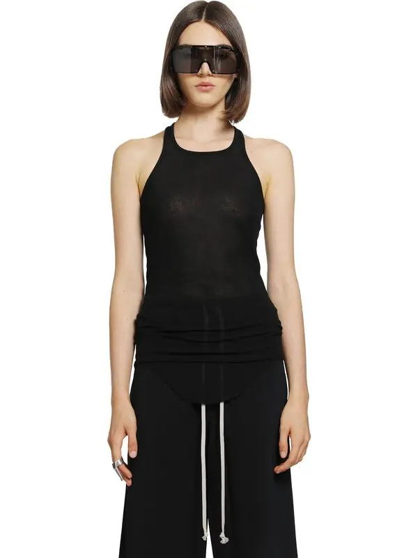Rick Owens Ribbed Tank - Black