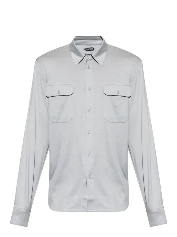 TOM FORD Shirt With Pockets - Grey