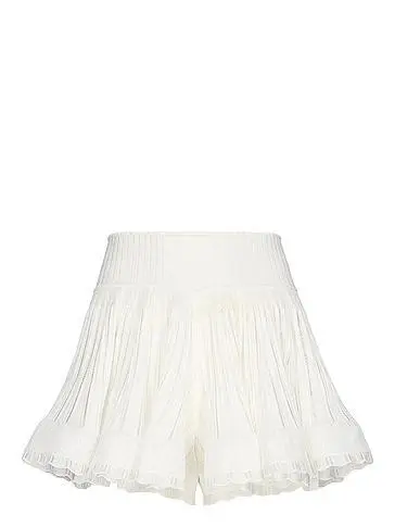 Alaïa Crinoline Knit Shorts - Blanc