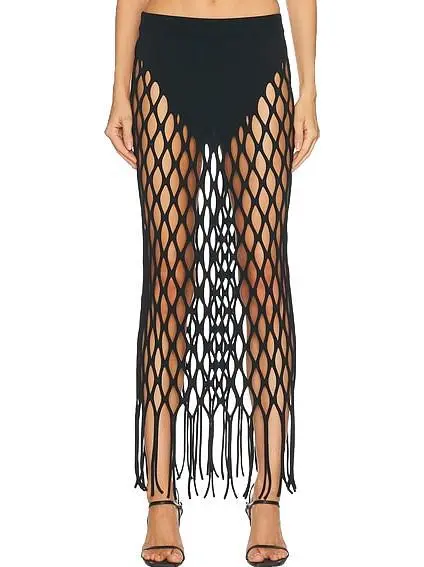 HAELO Wing Net Skirt - Black
