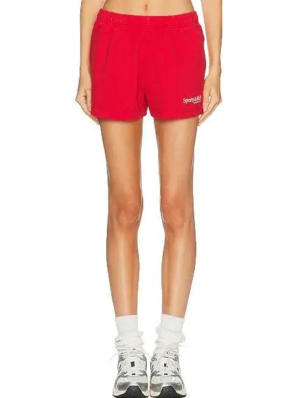 SPORTY & RICH Modern Disco Short - Ruby