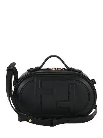 Fendi Vitello Grace Mini O'lock Camera Bag - Black