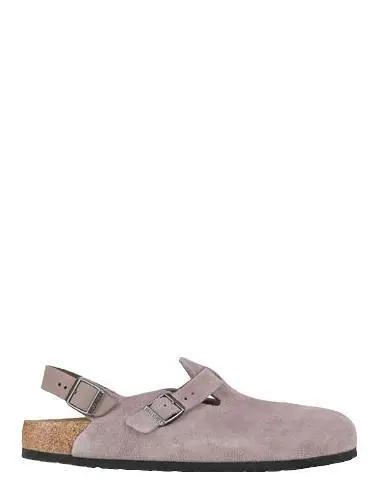 BIRKENSTOCK Leather Clogs With Buckle Detail - Purple