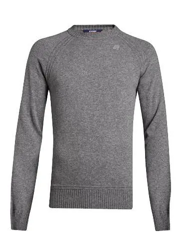 K-WAY Chocolate Polyamide, Wool, Viscose, And Cashmere Sweater - Grey