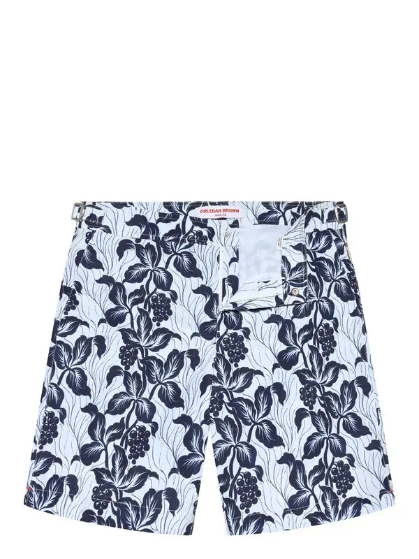 Orlebar Brown Petralis Print Longer Length Swim Shorts - Blue